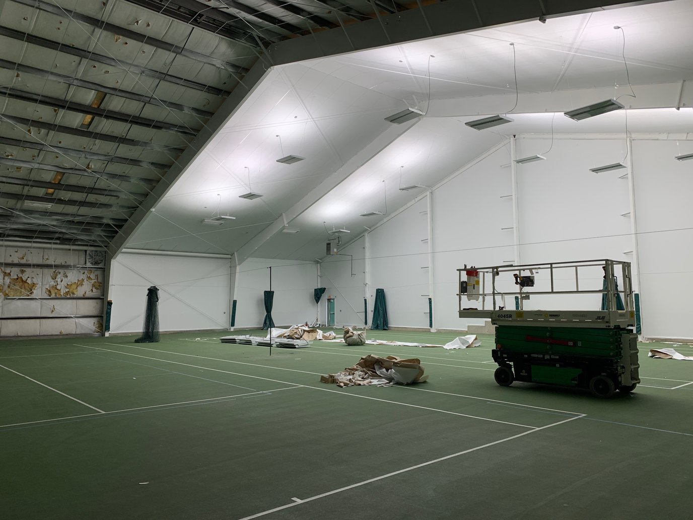 Does the Ceiling Area of your Indoor Tennis Courts Look Unsightly?